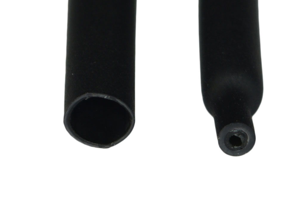 DW1S4X-4.0-BK Dual Wall Adhesive 4:1 Heat Shrink Tubing 4mm-5/32 inch